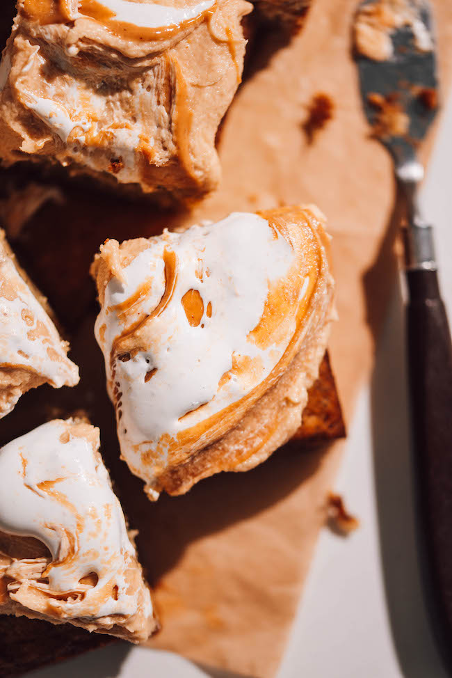 Banana Fluffernutter Snack Cake - Buuck Farms Bakery